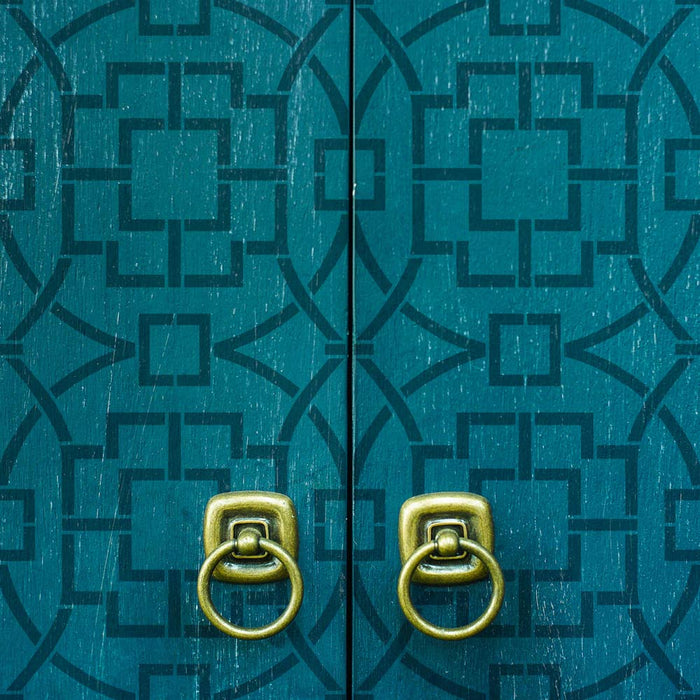 Chain Link Craft Stencil - Stencils for furniture and crafts, fabric ...