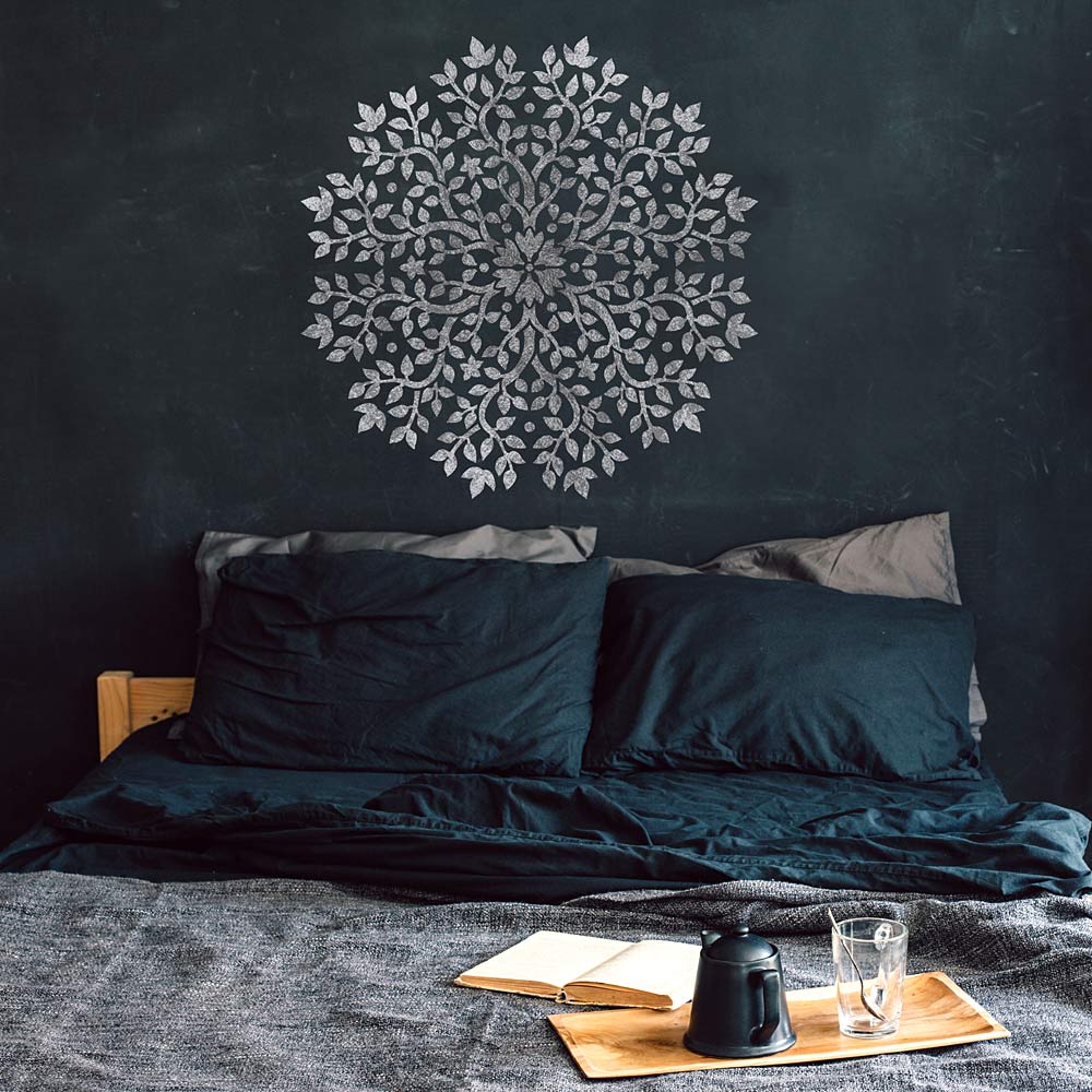 24" Tree of Life Mandala stencil - Large Mandala Stencils for walls ...