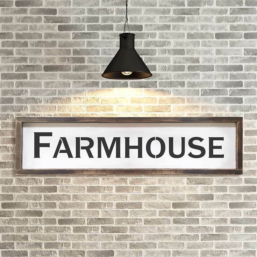Vintage Farmhouse Sign Stencil - Reusable Farmhouse Stencils