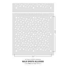 Wild spots stencil - Spotty wallpaper stencils for walls and furniture