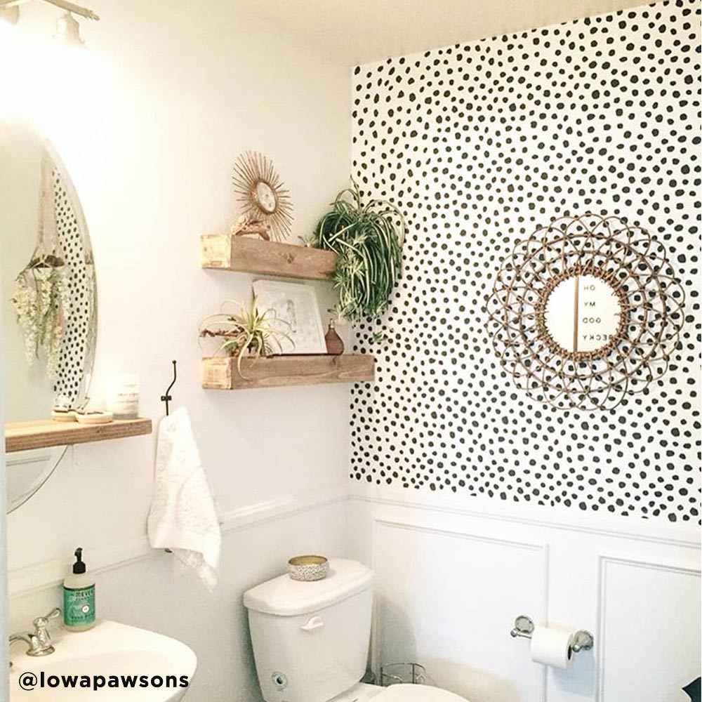 Wild spots stencil - Spotty wallpaper stencils for walls and furniture