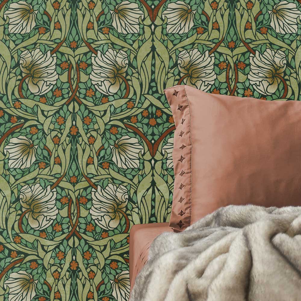 Pimpernell stencil pattern by William Morris - Vintage Stencil Patterns ...